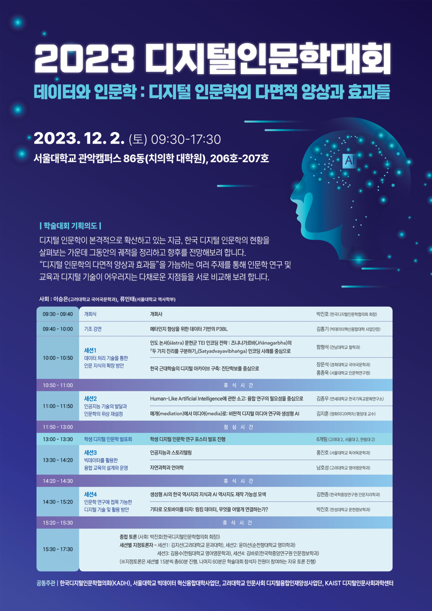 [KADH2023] 데이터와 인문학: 디지털 인문학의 다면적 양상과 효과들 – KADH / 한국디지털인문학협의회