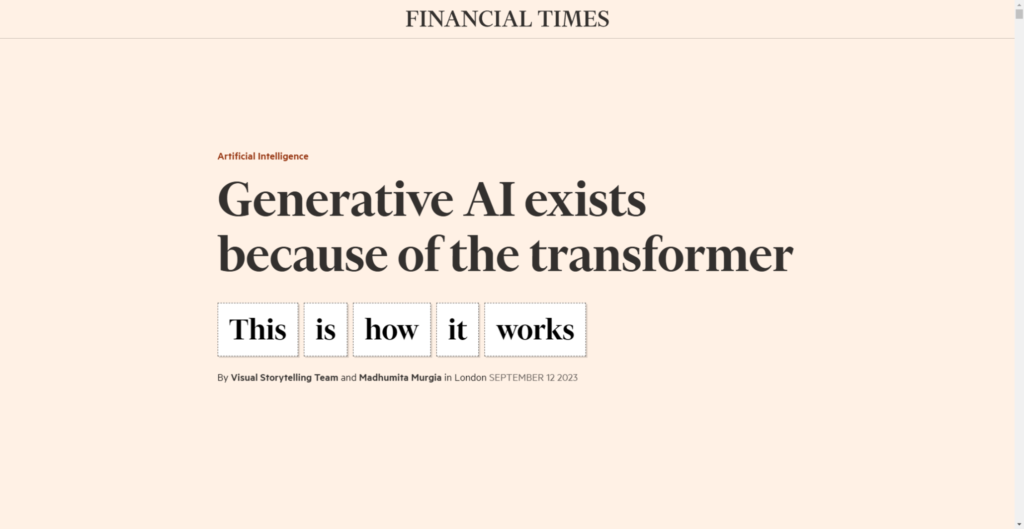 This is how it works / Generative AI exists because of the transformer ...