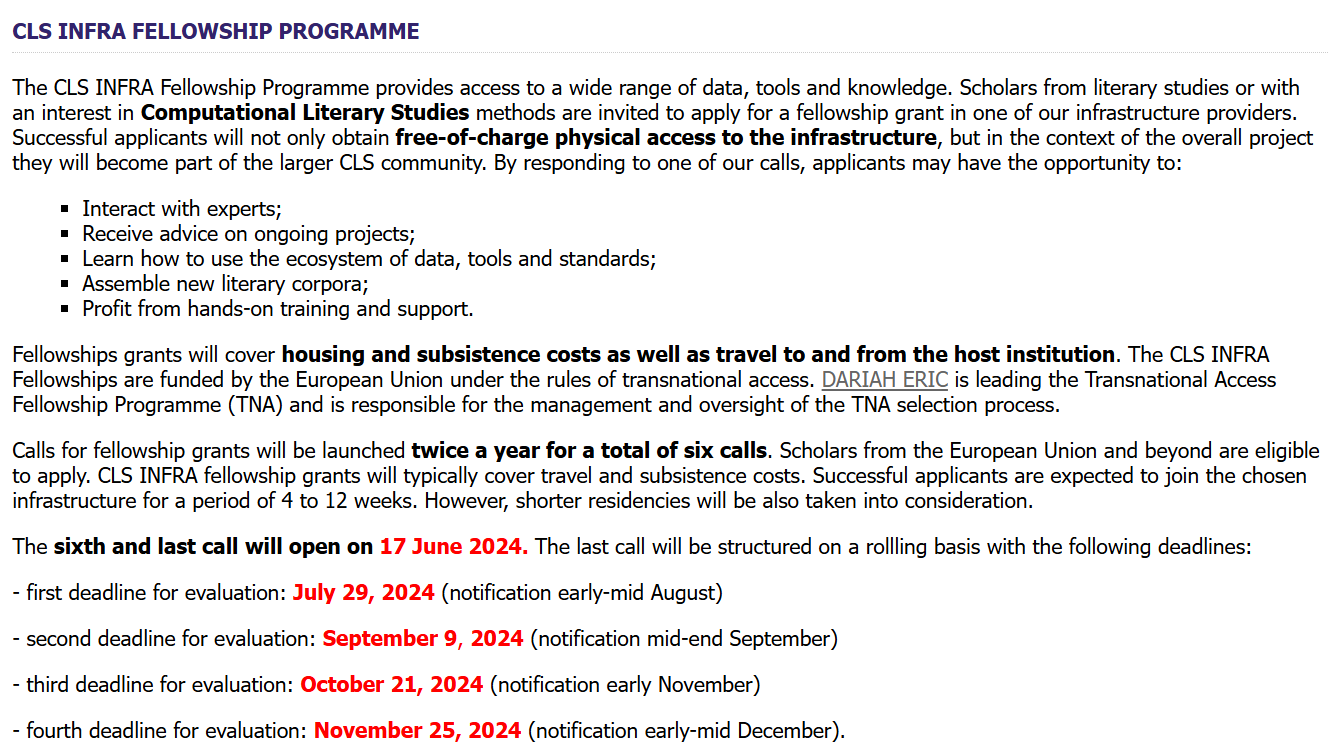 CLS INFRA FELLOWSHIP – KADH / 한국디지털인문학협의회