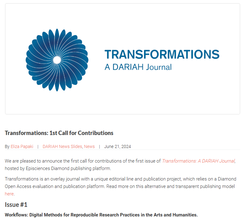 DARIAH Journal 창간호: 디지털 인문학의 새로운 지평을 열다 - KADH / 한국디지털인문학협의회