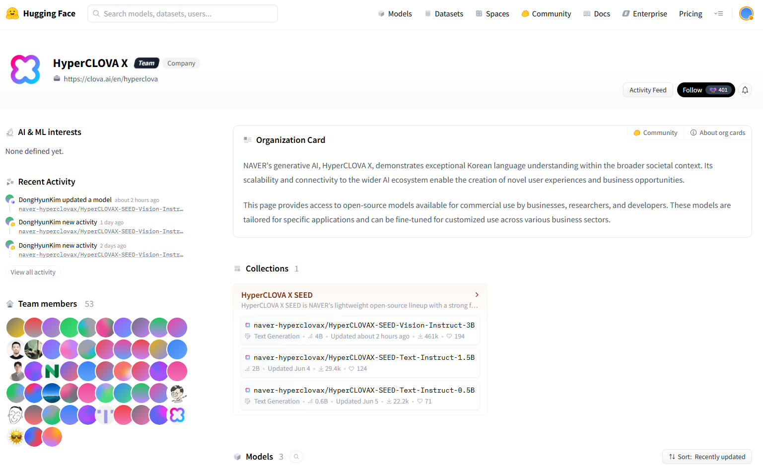 네이버 HyperCLOVA X SEED – KADH / 한국디지털인문학협의회